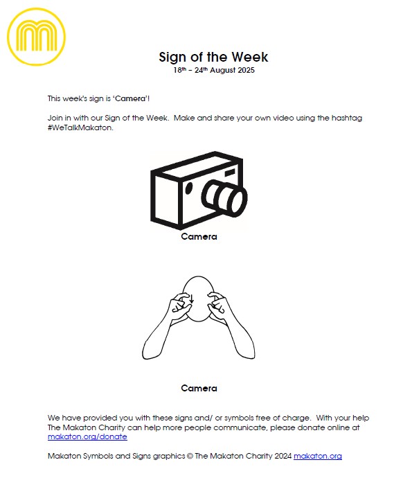 MAKATON - SIGN OF THE WEEK | Haughton School